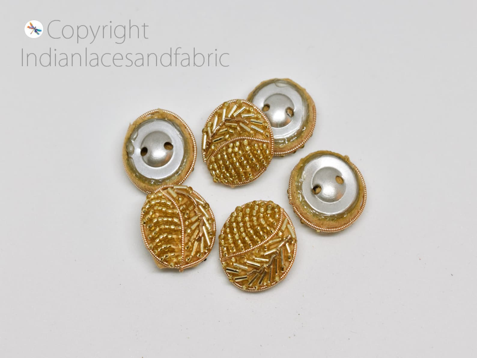 12 Pieces Button Decorative Embroidery Beaded Button Fabric - Etsy
