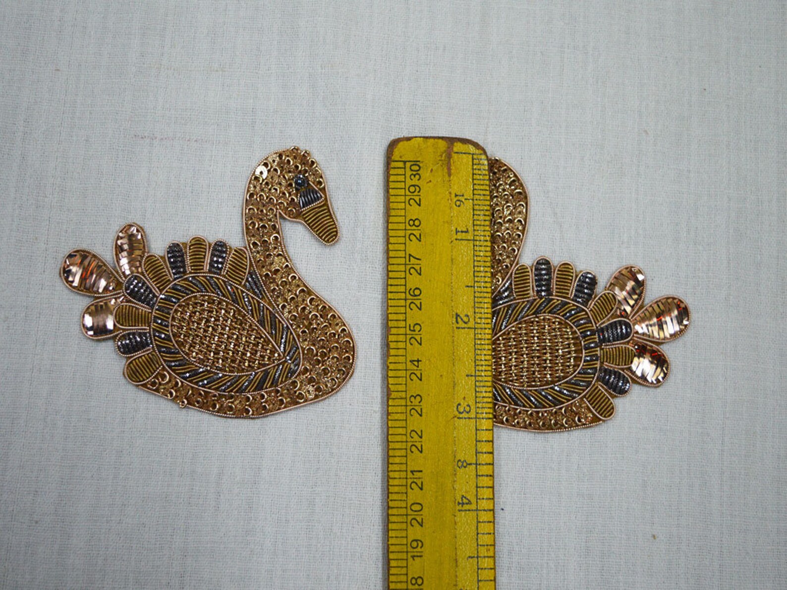 2 Pair Swan Appliques Patches Christmas Supplies Decorative - Etsy