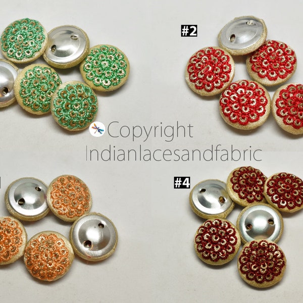 Fabric Buttons Embroidery - Etsy