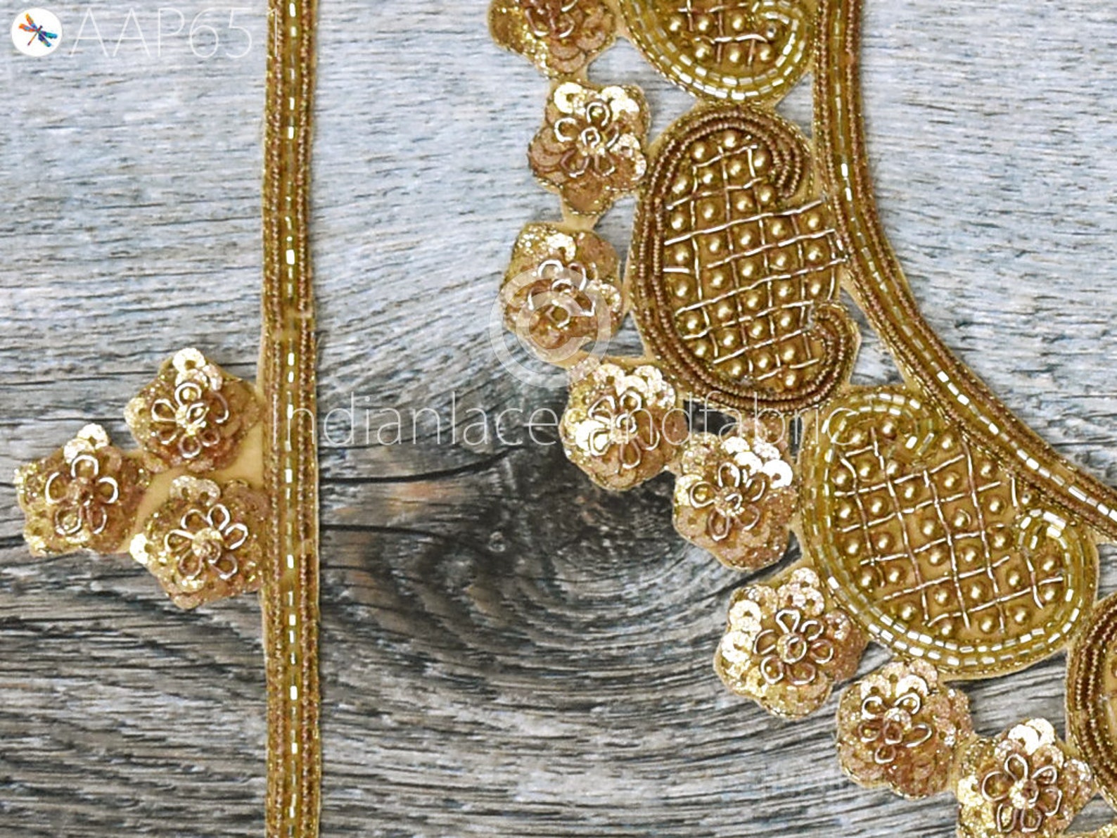 Gold Neckline Neck Patches Applique With Sleeves Decorative - Etsy