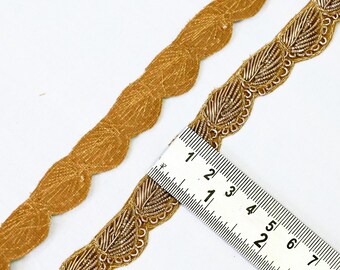 9 Yard Handmade Zardozi Trim | Indian Handcrafted Wedding Sari Border ...