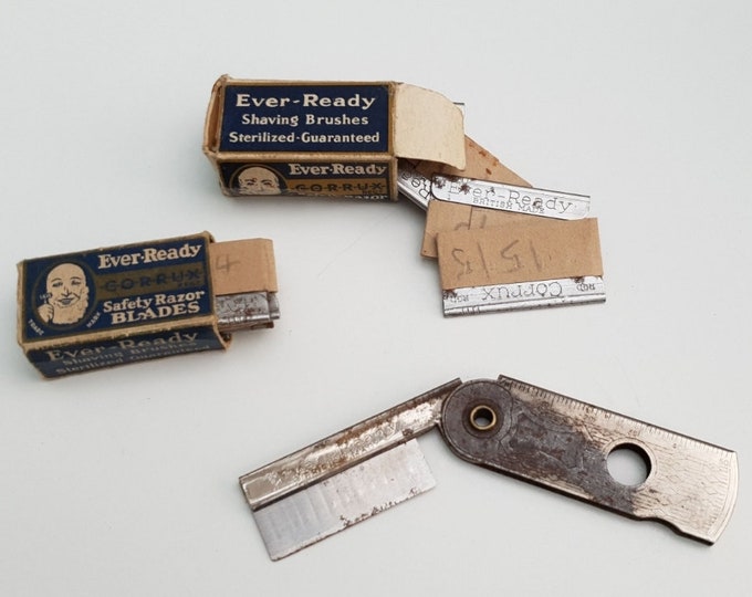 Ever Ready Corrux Razor Blades and Razor C1950s - Etsy