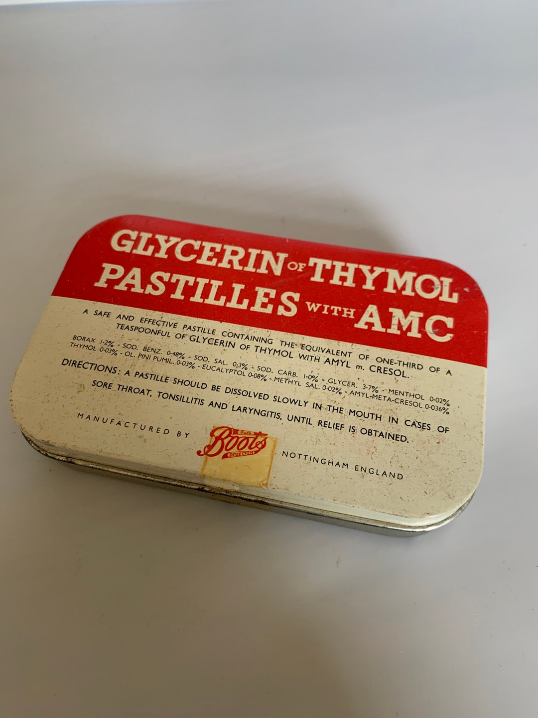 Glycerin Pastilles Original Contents the Boots C1930s - Etsy