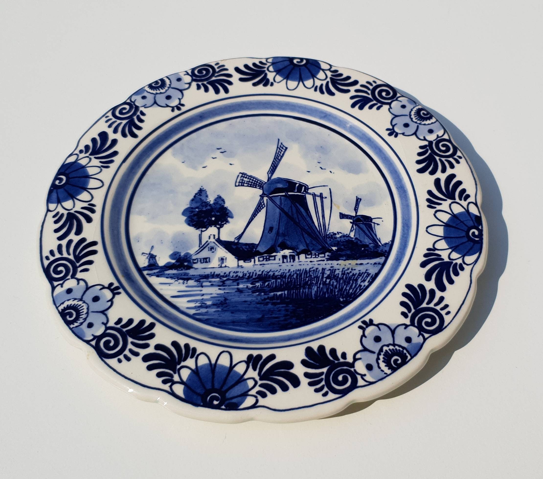 Small Delft Blue Handpainted Plate Made in Holland | Etsy