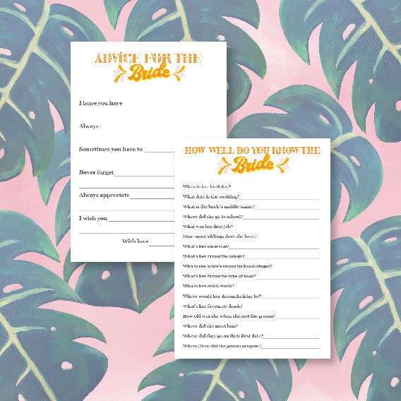 Yellow Hens Party Games, Instant Download, Hens Party Game Bundle ...