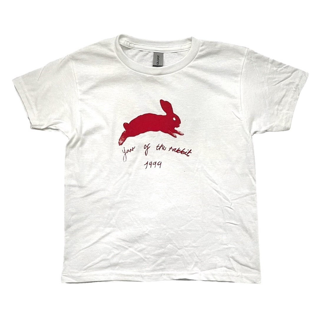 Year of the Rabbit 1999 Baby Tee, Coquette Bunny ,90s,y2k,lucky Zodiac ...