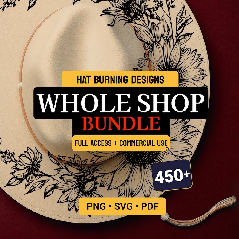 Hat Burning Design Bundle - Etsy