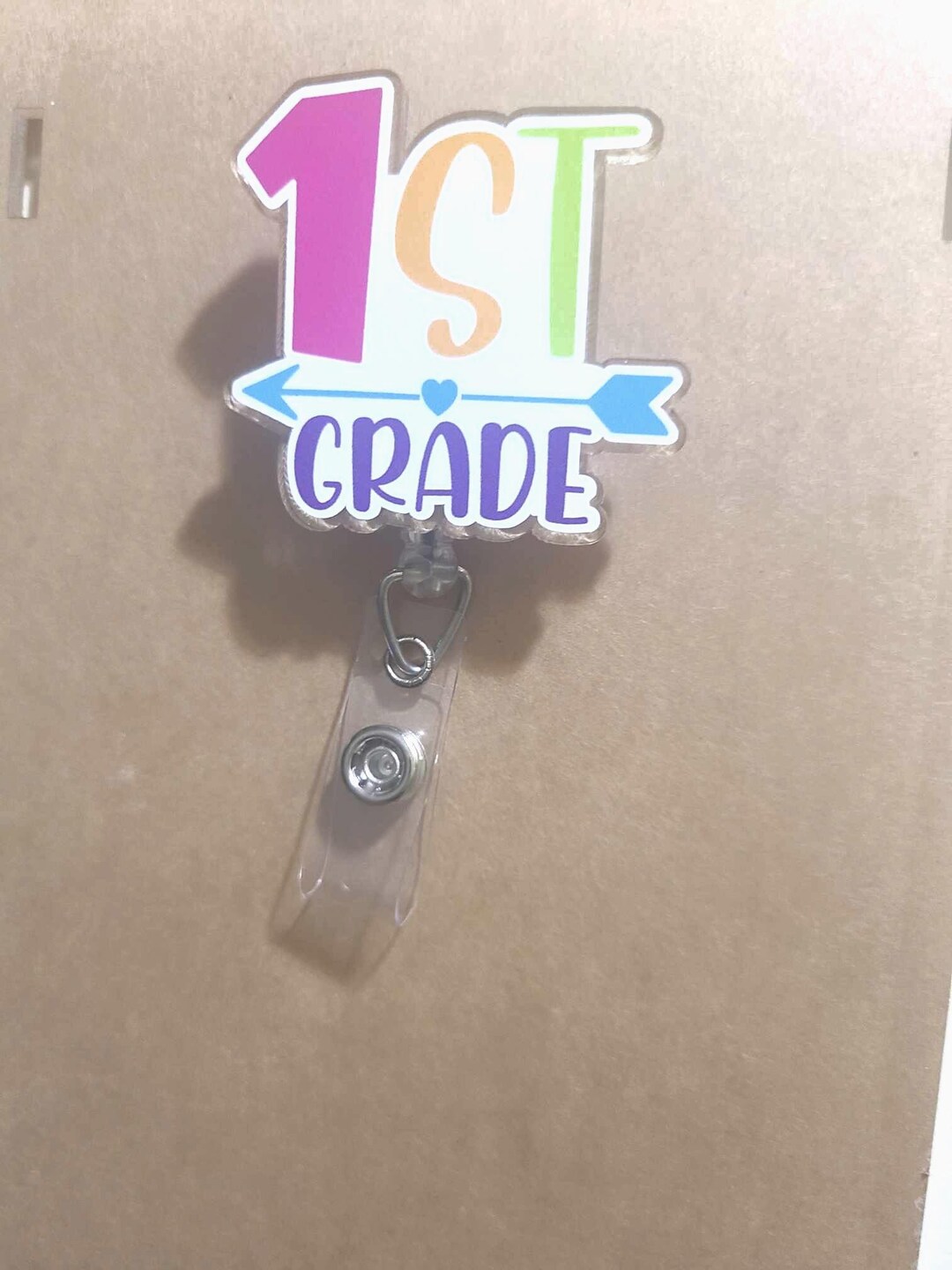 1st Grade Badge Reel - Etsy