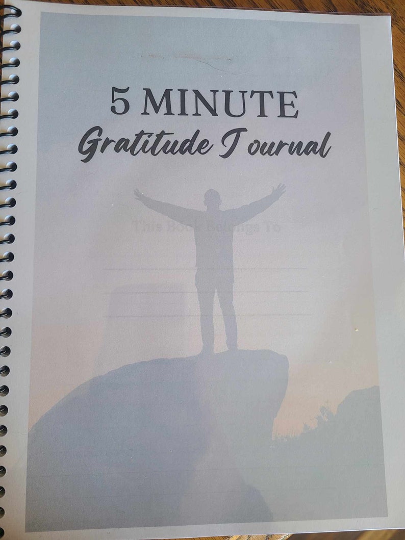 5 Minute Gratitude Journal - Etsy