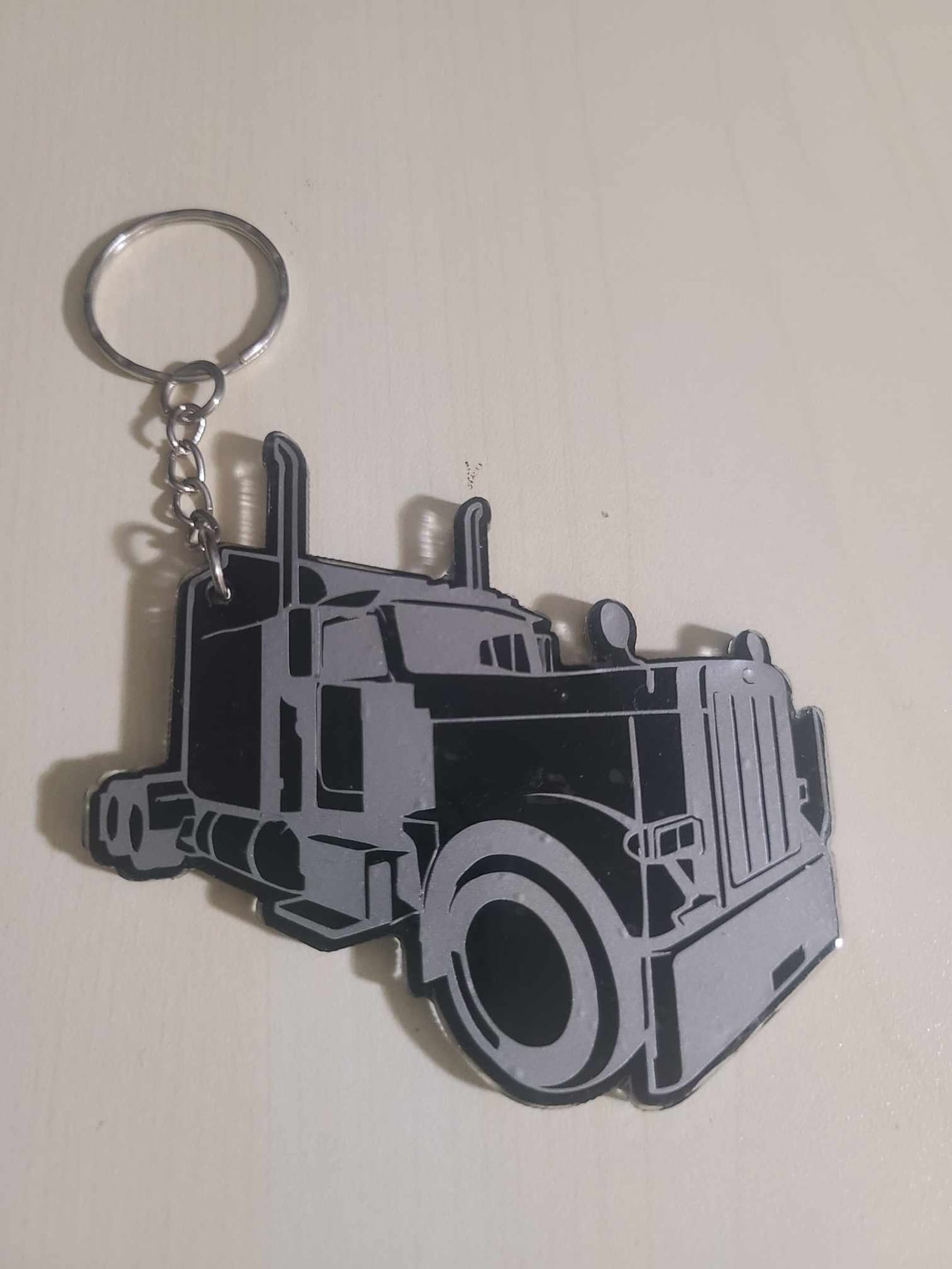 Semi Truck Keychain/ Truck Driver Key Ring - Etsy