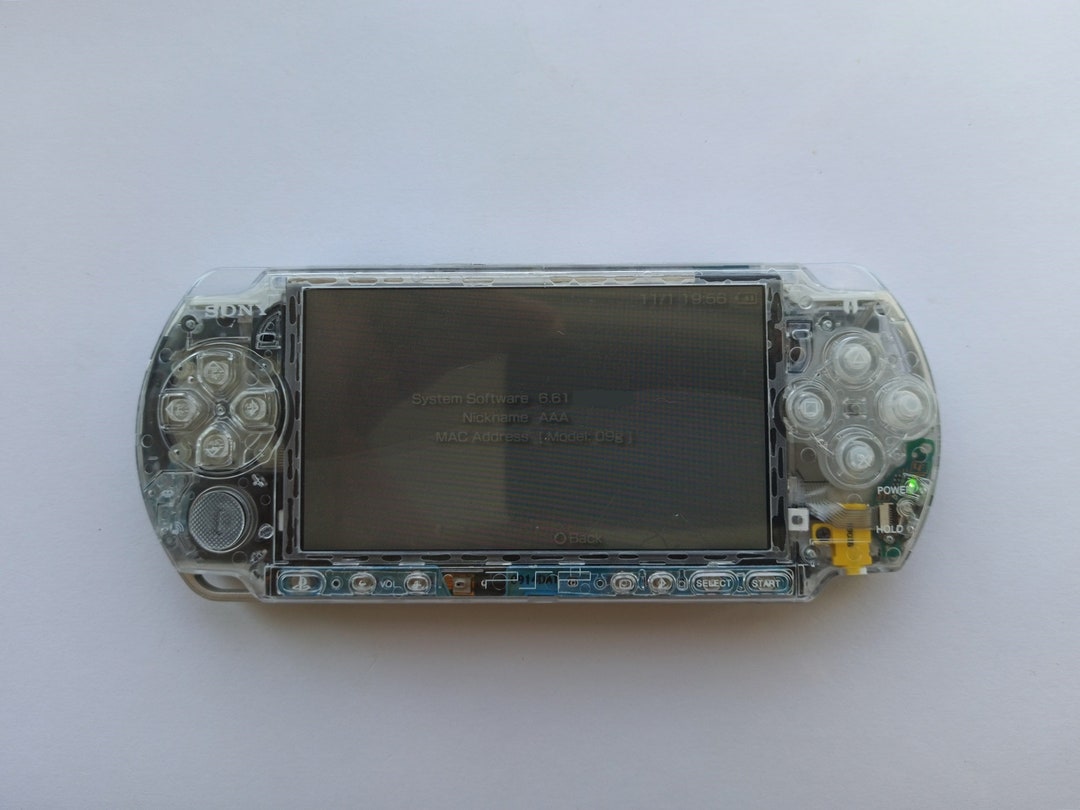 Custom PSP Console Modded With New Clear Housing Shell Sony - Etsy UK