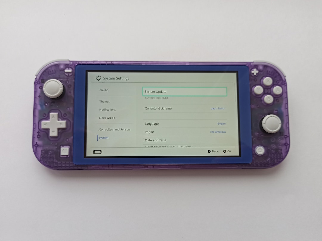 Custom Clear Purple Nintendo Switch Lite Console New Housing - Etsy