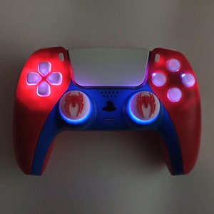 Spider Theme Dualsense Custom Modded With New Housing Case and Rgb ...