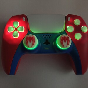 Spider Theme Dualsense Custom Modded With New Housing Case and Rgb ...