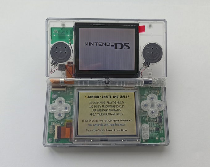 Custom Transparent Turquoise Nintendo DS Lite Console Modded ...