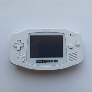 All White Custom Modded Game Boy Advance IPS Backlit Screen ...