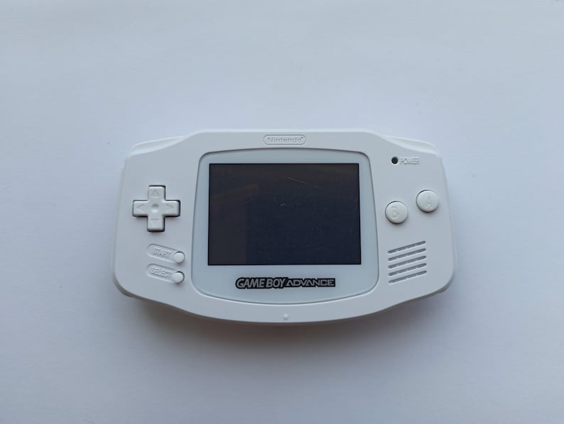 All White Custom Modded Game Boy Advance IPS Backlit Screen - Etsy