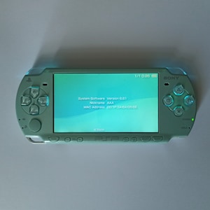 Custom PSP Console Modded With New Teal Green Housing Shell and Led ...