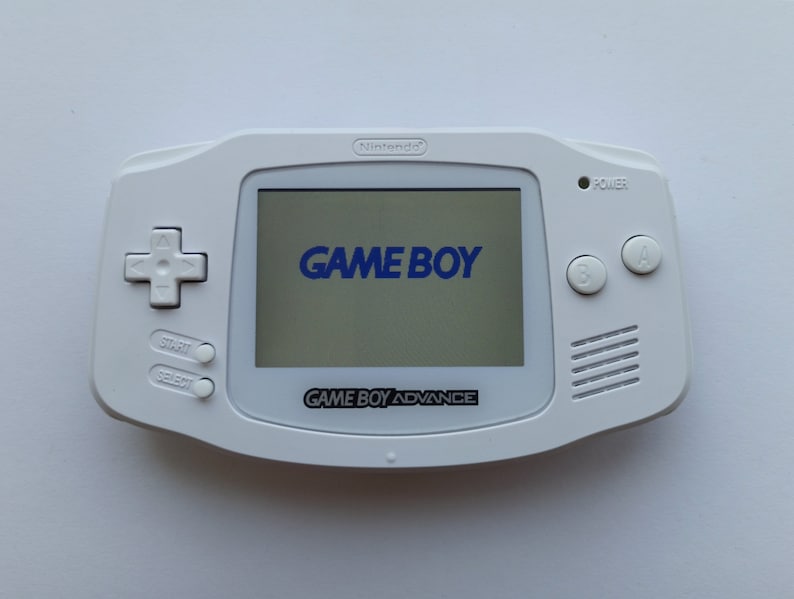 All White Custom Modded Game Boy Advance IPS Backlit Screen - Etsy