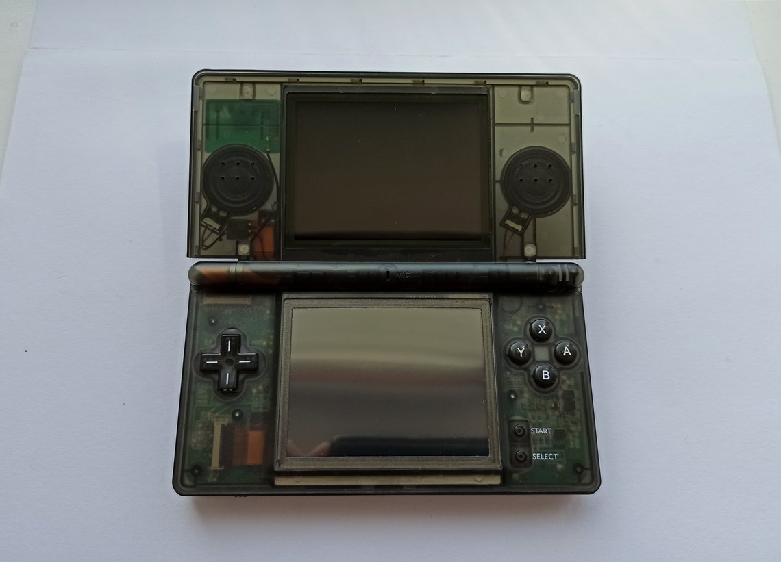Nintendo DS Lite Console Custom Modded With Transparent Black - Etsy