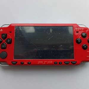 Custom PSP Console Modded With New Neo Zeon Red Theme Housing Shell ...