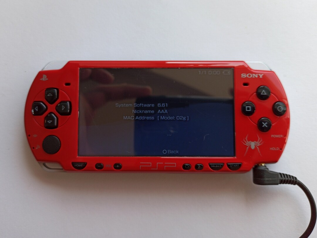 Custom PSP Console Modded With New Spider Theme Housing Shell Sony Play ...