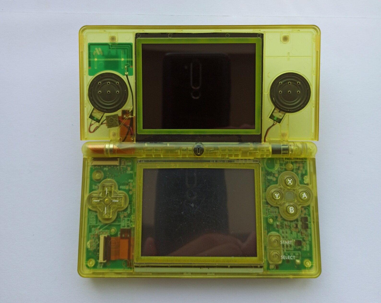 Nintendo DS Lite Console Custom Modded With Transparent Yellow | Etsy