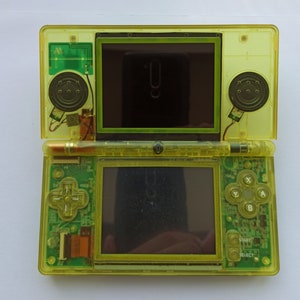 Nintendo DS Lite Console Custom Modded With Transparent Yellow Shell - Etsy