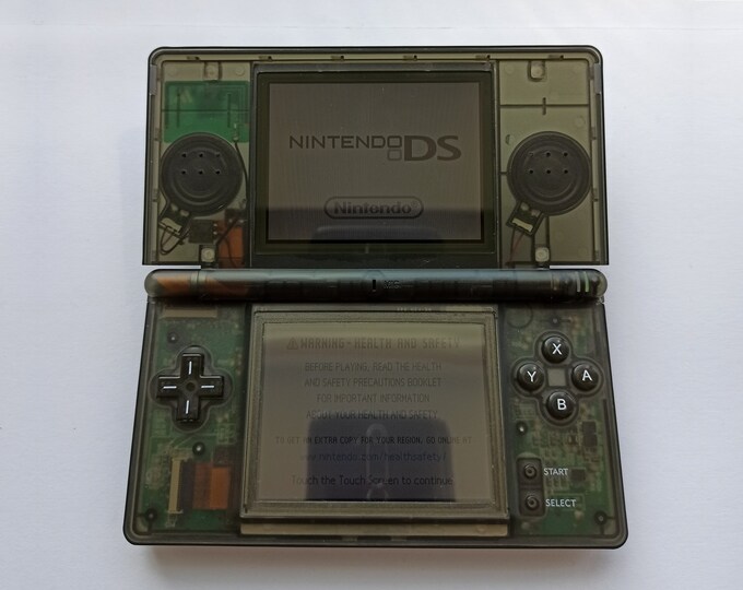 Nintendo DS Lite Console Custom Modded With Transparent Black Shell - Etsy
