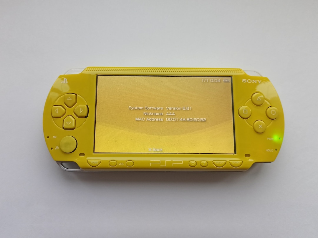 PSP Console Custom Modded With New Yellow Housing Shell Sony - Etsy