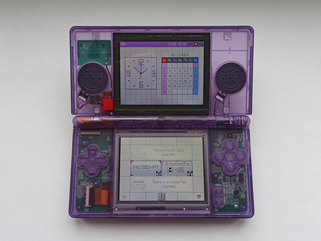 Custom Transparent Purple Nintendo DS Lite Console Modded refurbished ...