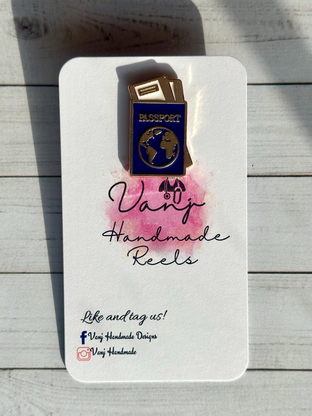 USA Passport/ Blue Passport/ Travel Pins/ World Travelmini Pin Badge ...