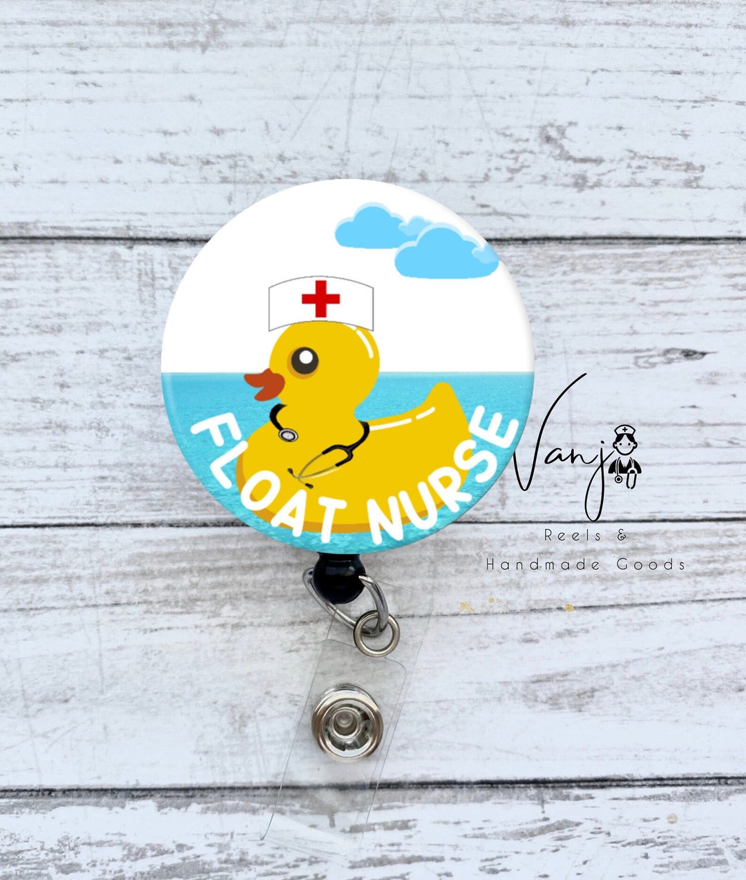 Float Nurse Badge Reel - Float Pool, Float RN- Cute Badge Reel ...