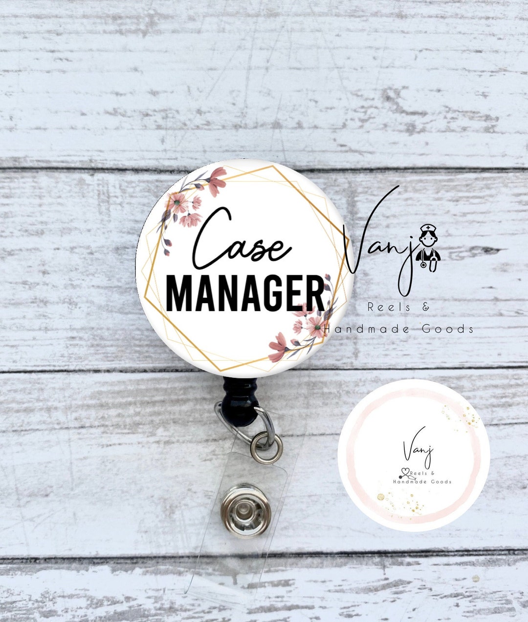 Case Manager Badge Reel, ID Holder, School Admin/school Staff Gift ...