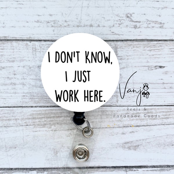 I Dont Know I Just Work Here - Etsy