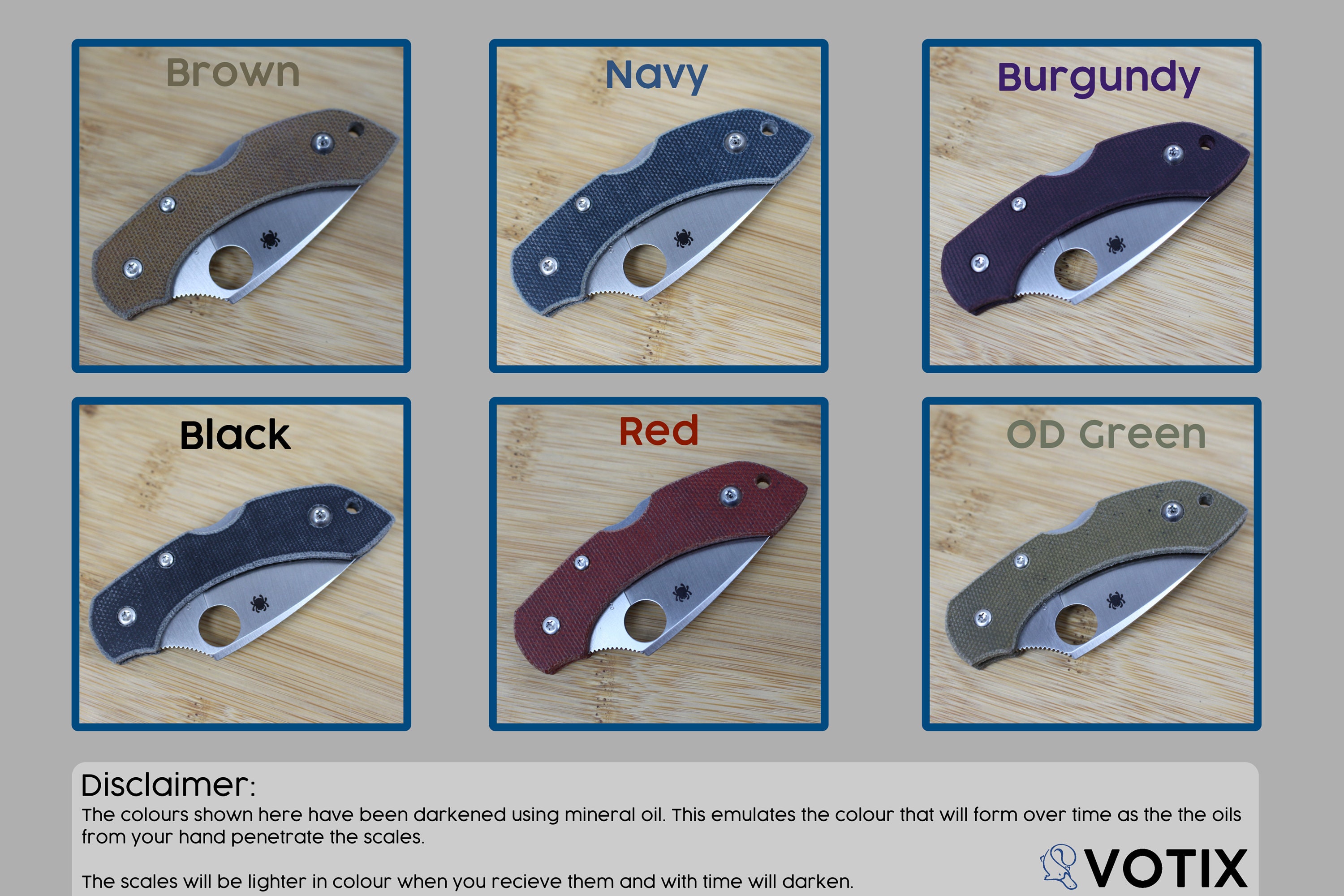 Spyderco Delica 4 Micarta Scales/handles - Etsy