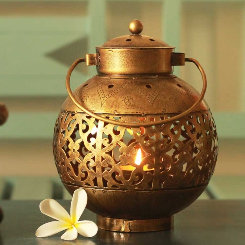 DHOOP DANI POT Traditional Iron Pot Kalash Dhoop Pot/burner - Etsy