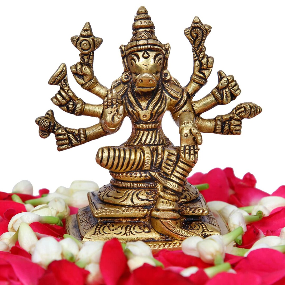 Brass Varahi Statue, Varahi Amman Statue, Brass God Idols, Lord Vishnu ...