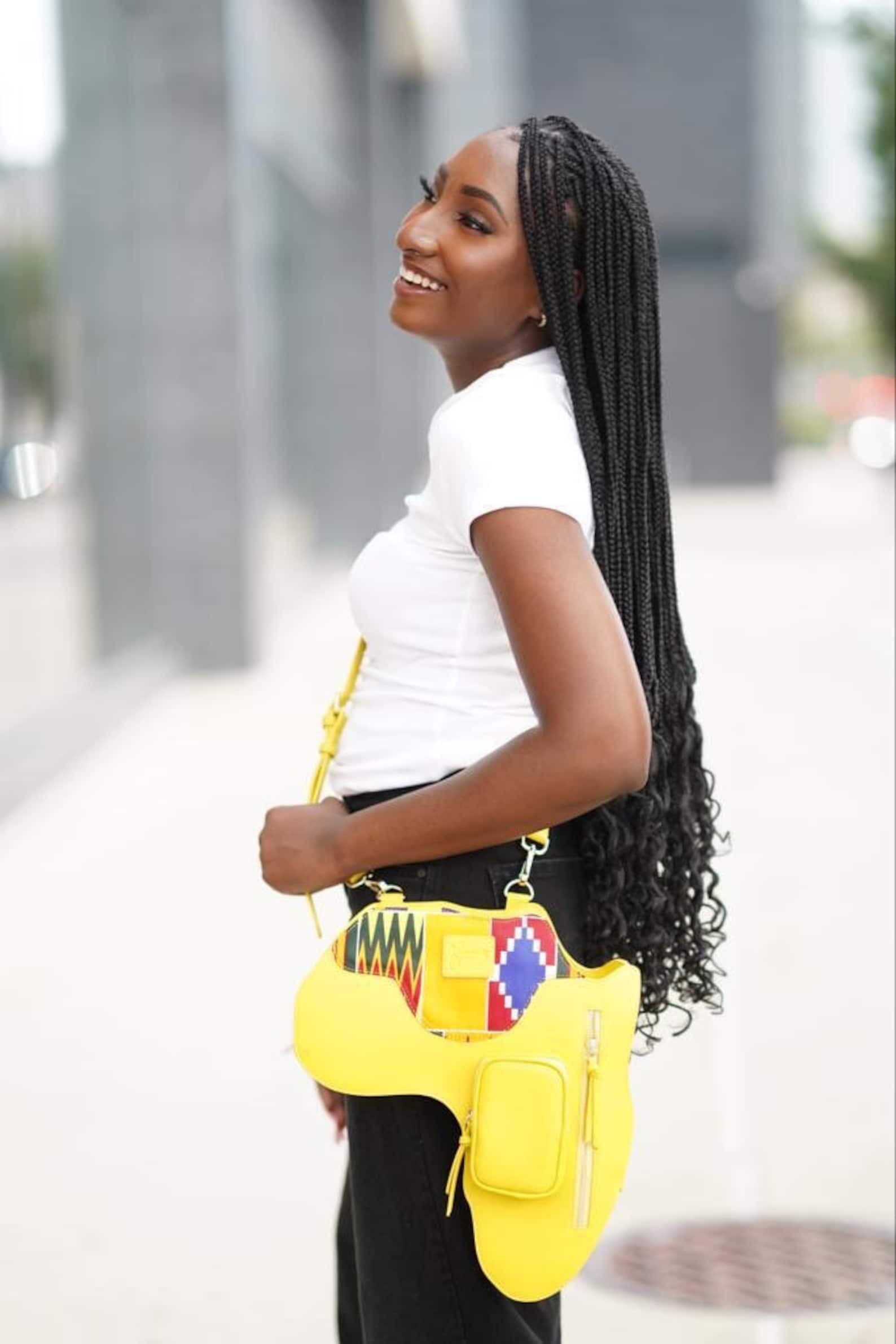 Ankara Backpack Africa Map-shaped With Zippers/ Kente African Print ...