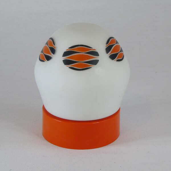 Orange Glass Retro Pendant Light - Etsy UK
