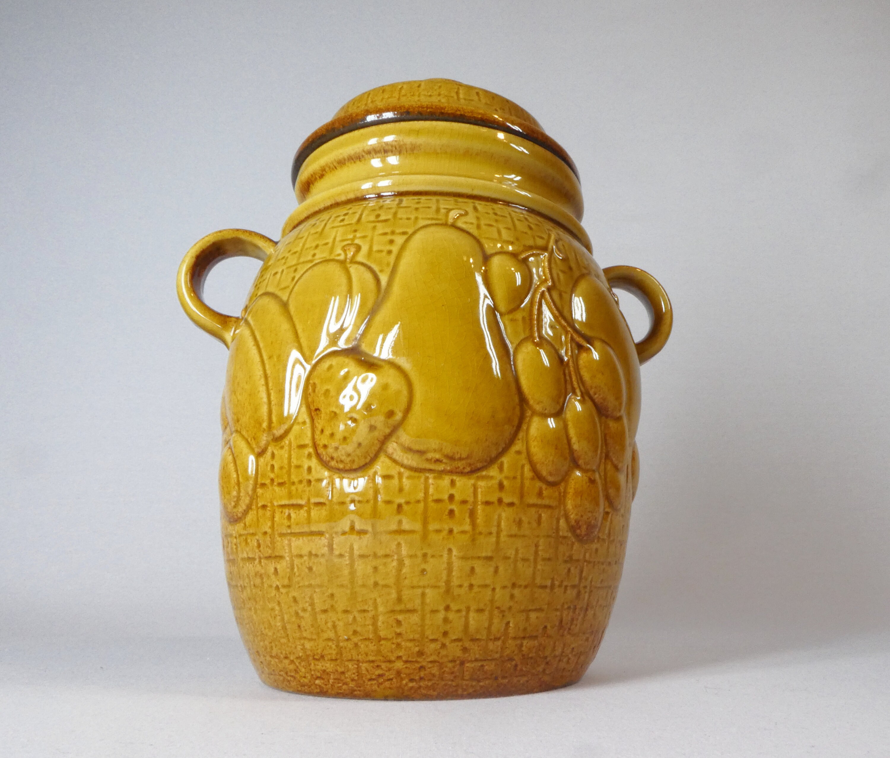 Large and Colorful Mid Century Vintage Rumtopf Jar Light - Etsy