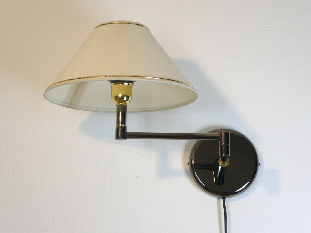 Vintage Adjustable Silver and Gold Wall Lamp Extendable - Etsy