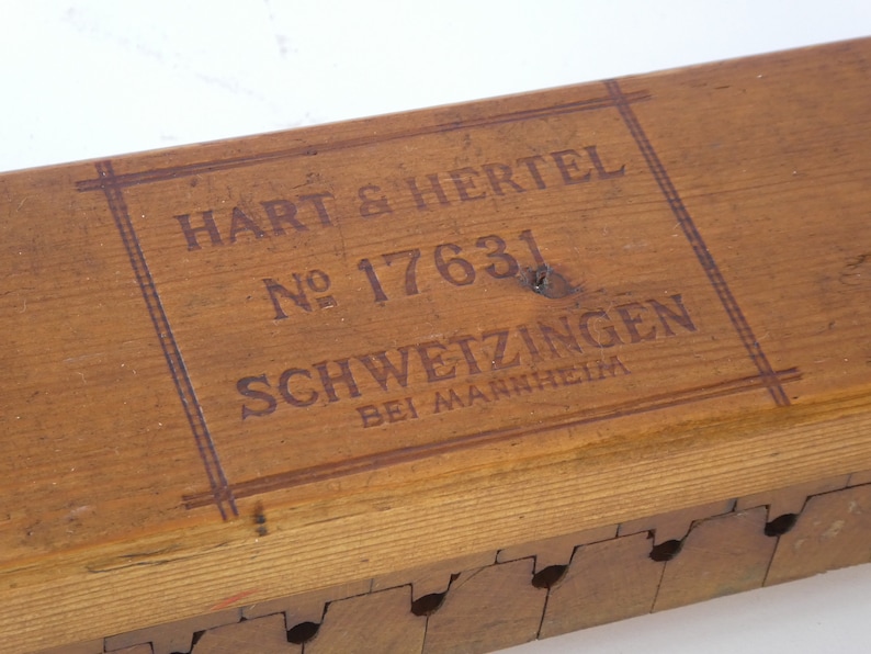 Large Antique German Wooden Cigar Press, Hart & Hertel Cigar Box With ...