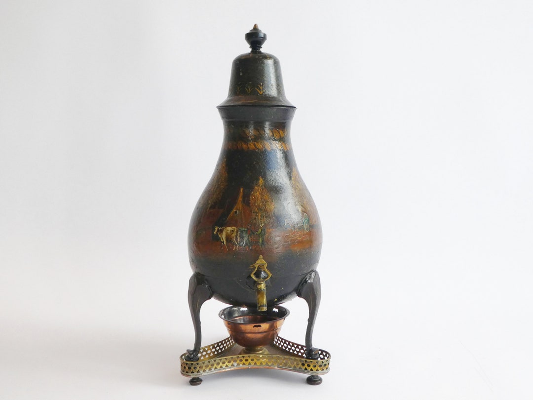 Antique Dutch Hand Painted Dispenser With Farm Scenery and Animals ...