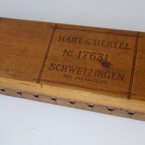 Large Antique German Wooden Cigar Press, Hart & Hertel Cigar Box With ...