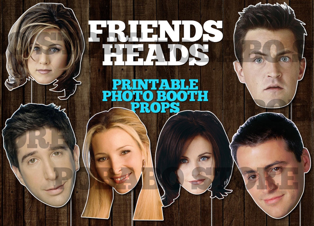 Friends Photo Booth Props, Friends Heads, Friends Photos, Friends Party ...