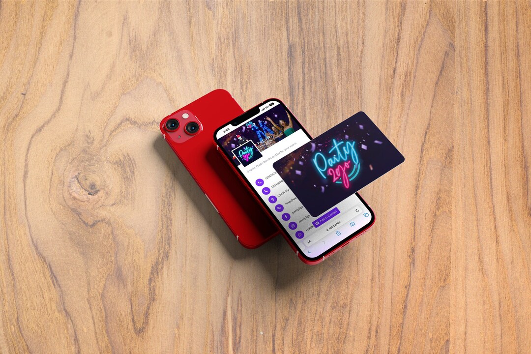 Custom Digital PVC Business Card, NFC Card and QR Code Card, Virtual ...