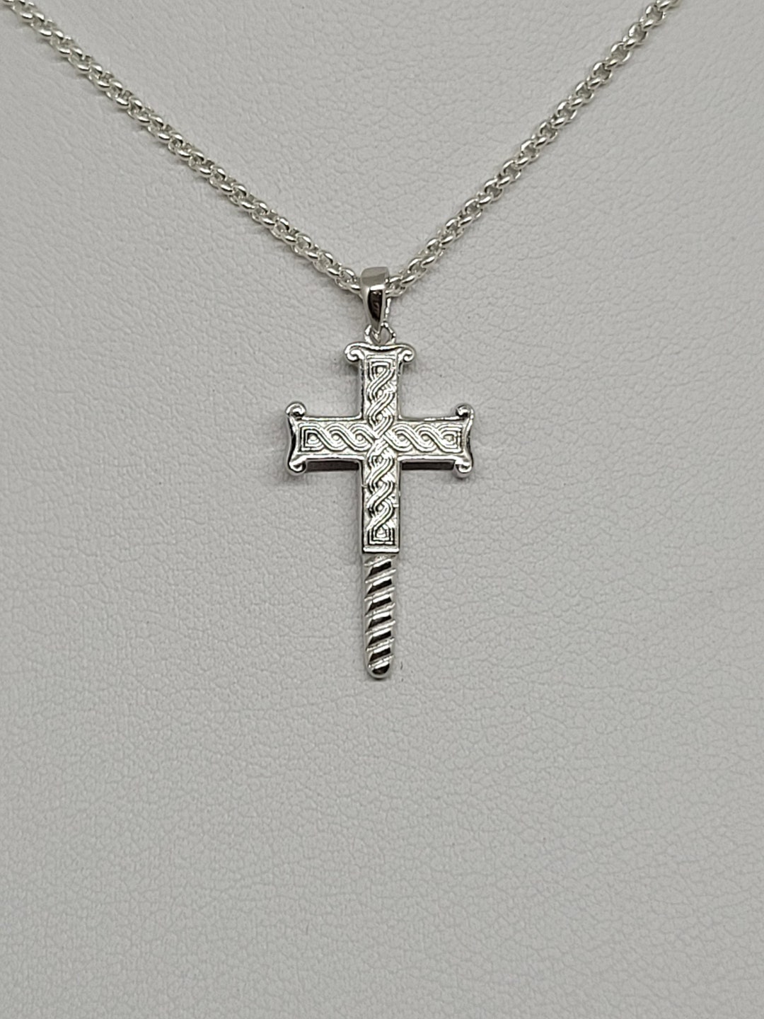 Croatia Cross Pendant Jewellery, Small Viseslav Krstionica Pleter Kriz ...