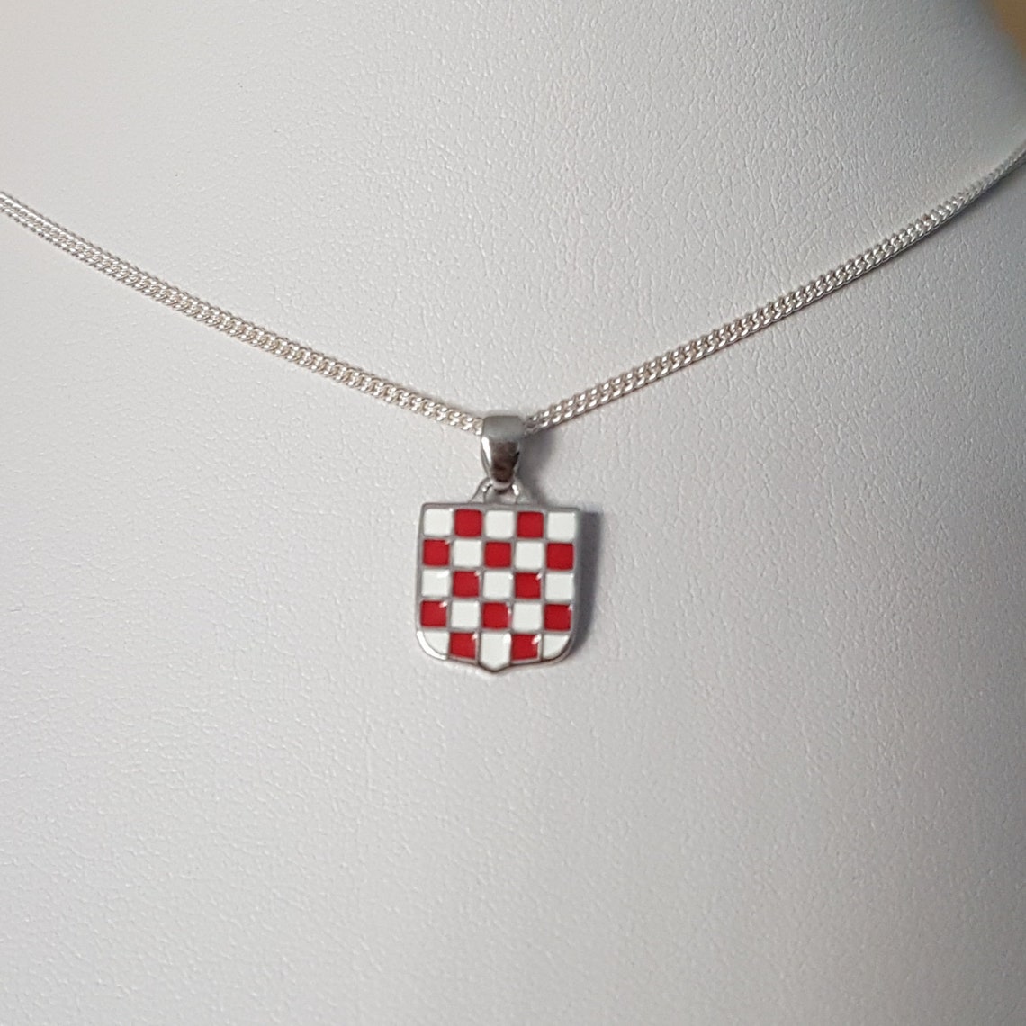 Croatia Pendant Charm, Size SMALL Jewellery, Hrvatska Hrvatski Stari ...