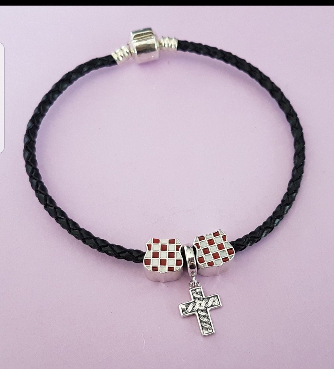 Croatia Charm Pendant Jewellery Traditional Pleter Cross - Etsy Sweden